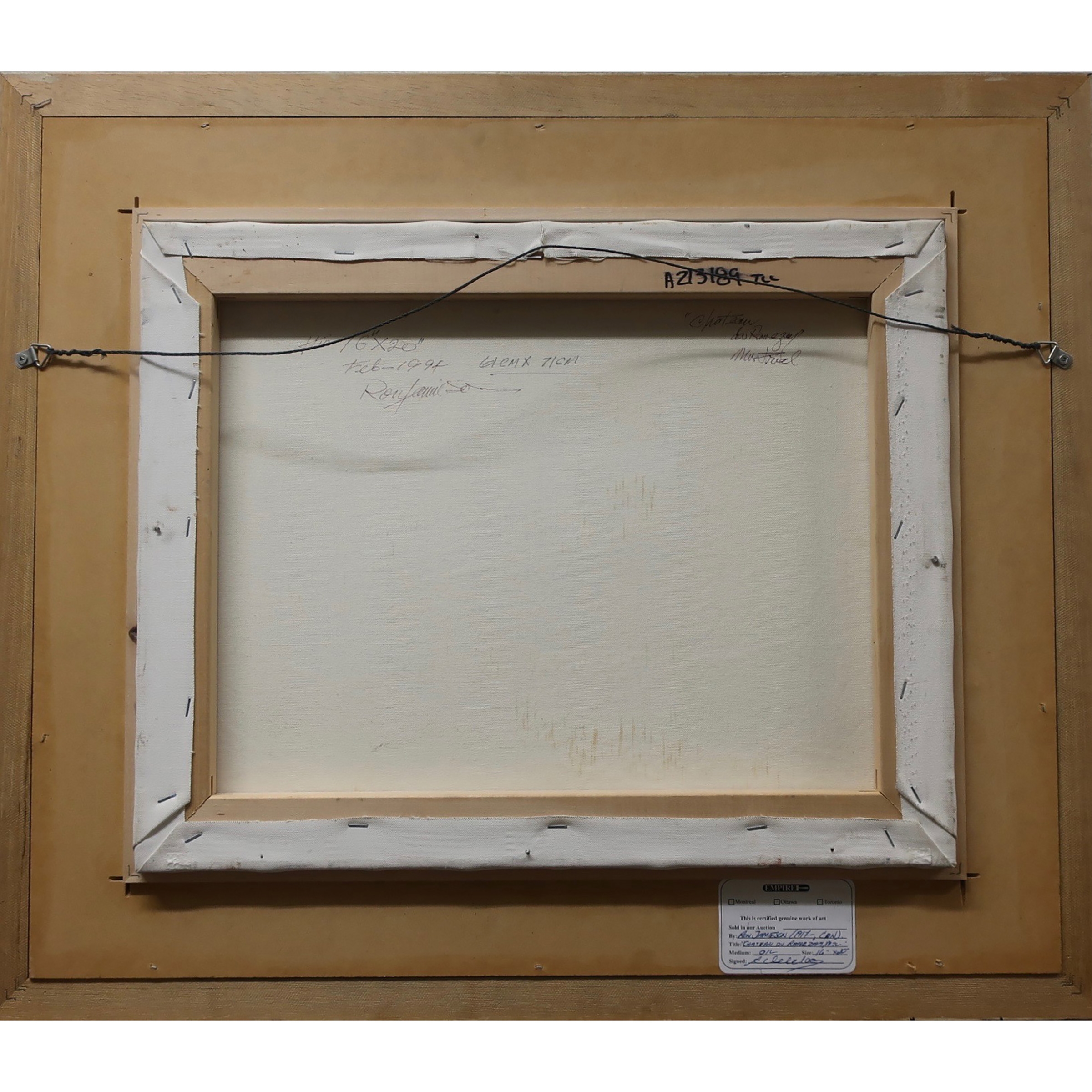 Ron Jamieson | CHÂTEAU DU RAMESAY, MONTREAL (1994) | MutualArt