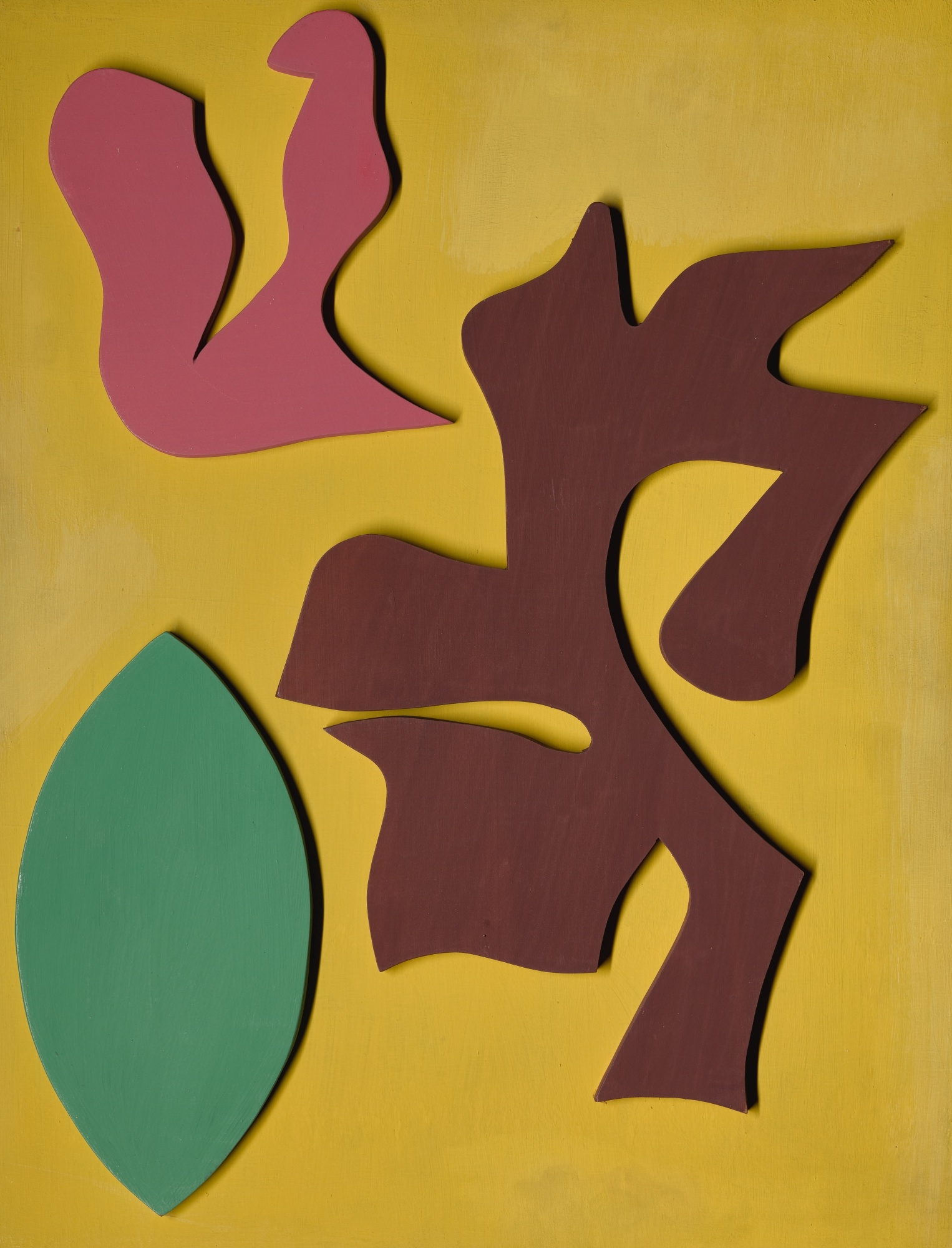 Jean Arp | Constellation of Seven White Shapes on a White Background ...