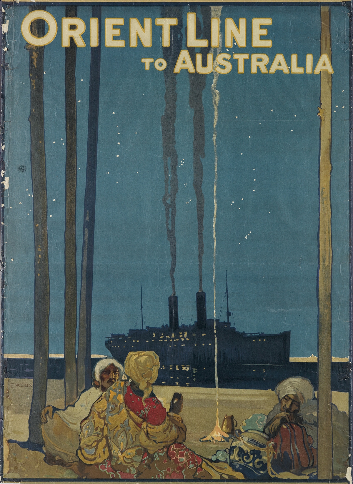 Elijah Albert Cox | ORIENT LINE TO AUSTRALIA. | MutualArt