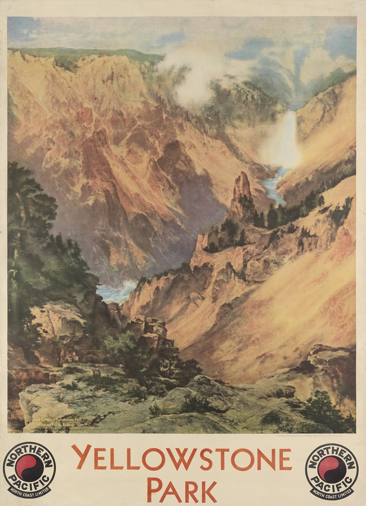 Thomas Moran | YELLOWSTONE PARK / NORTHERN PACIFIC. . (1924) | MutualArt
