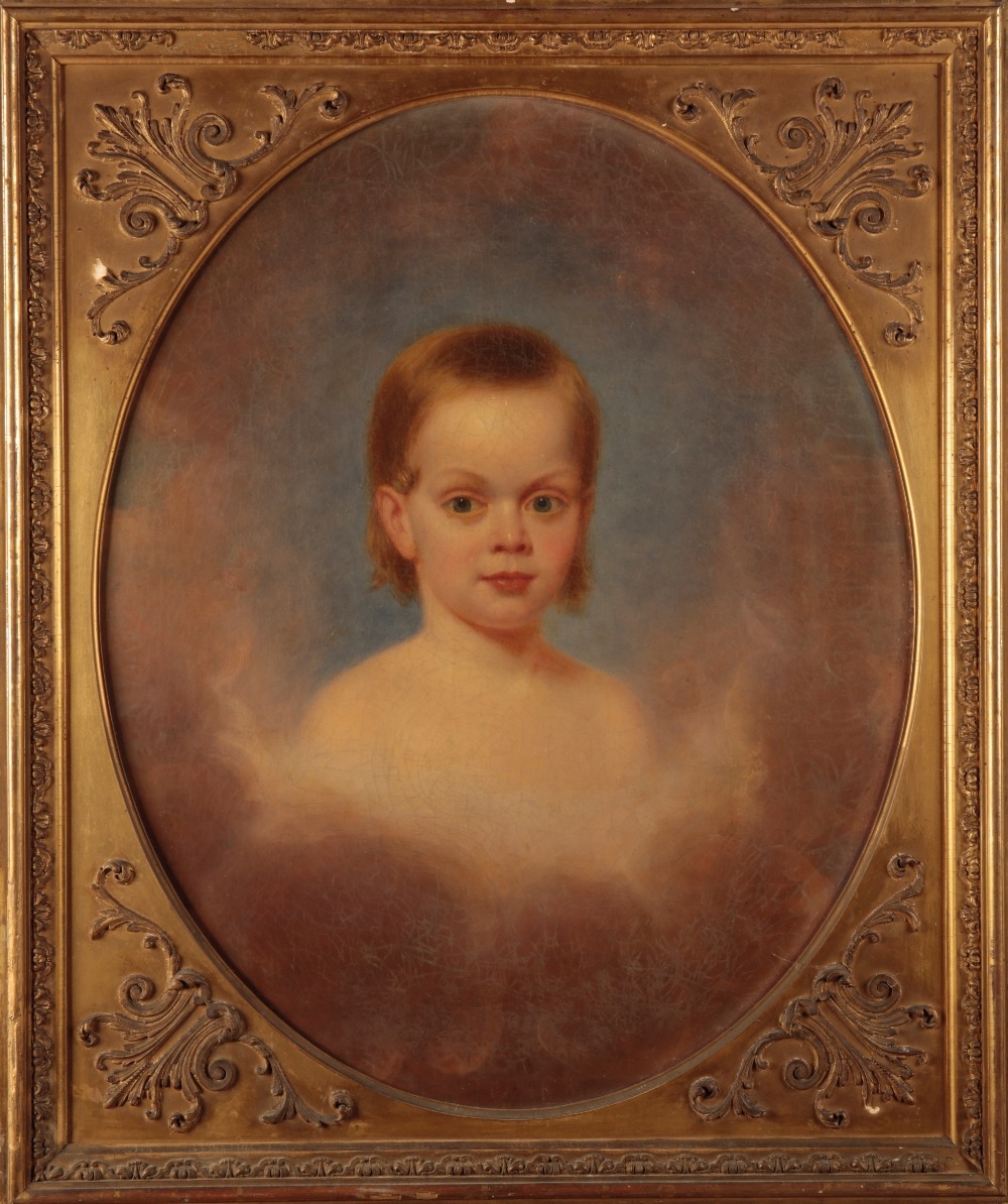Frederick R. Spencer | Head and shoulders portrait of a young boy ...