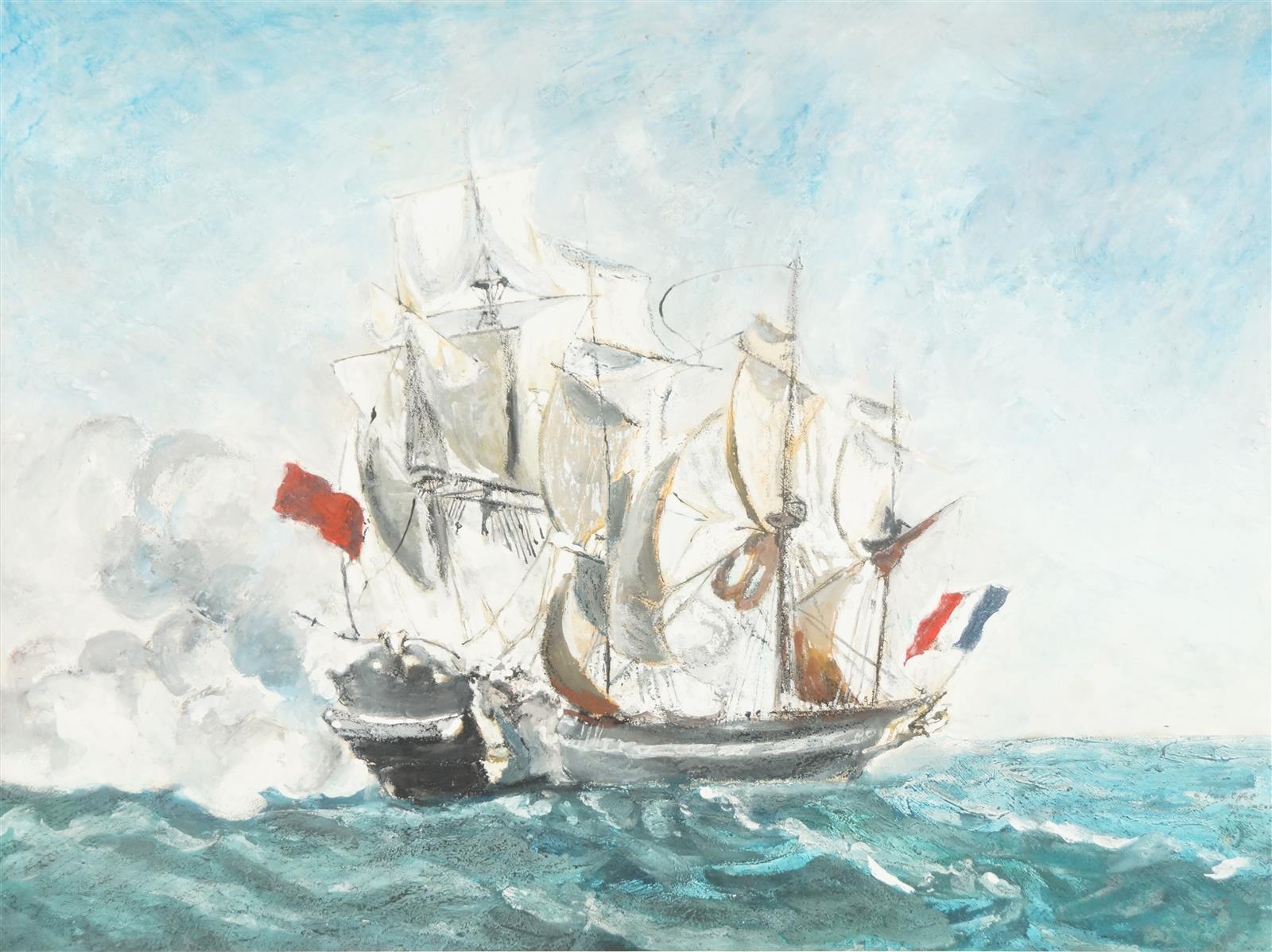 Max Jacob | Combat naval (1934) | MutualArt