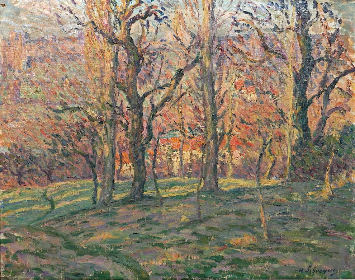 Henri Lebasque | Paysage aux toits rouges (Circa 1900) | MutualArt