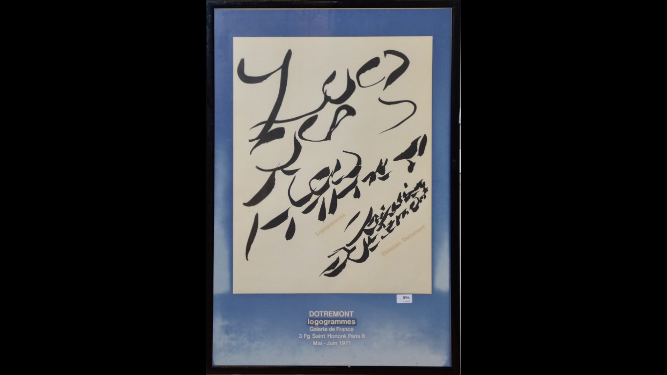 Christian Dotremont | Affiche d’exposition: Logogrammes | MutualArt