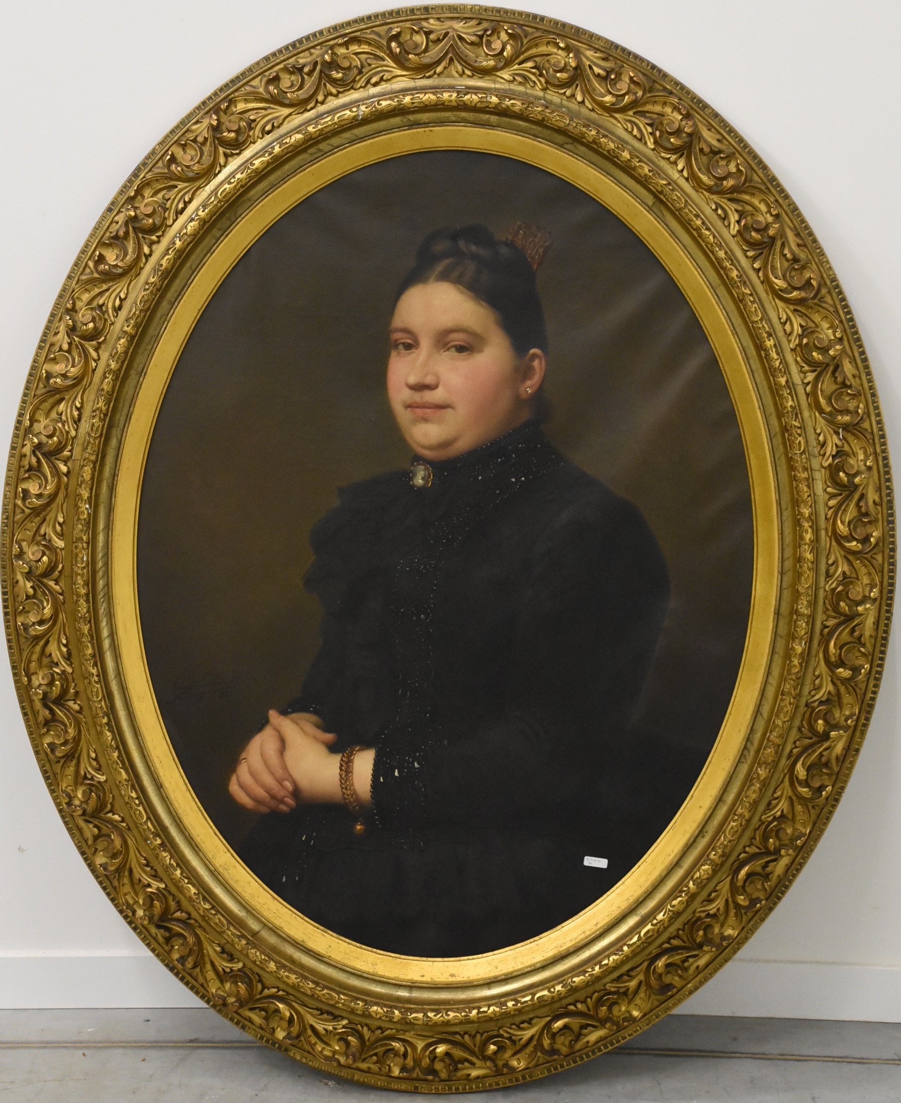 Eugene Siberdt | Portrait de Maria Elizabeth Maas (1888) | MutualArt