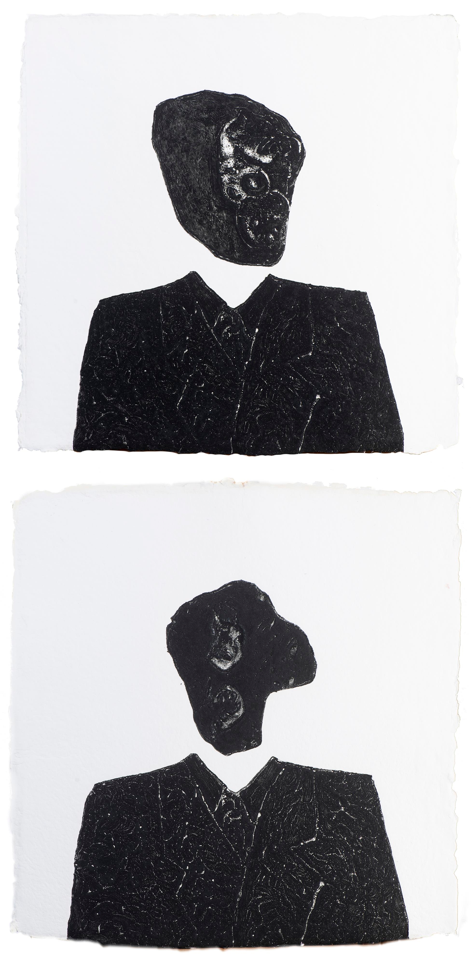 David Lynch | Two works: Sans Titre; Figure 2; Figure 3 (1997) | MutualArt