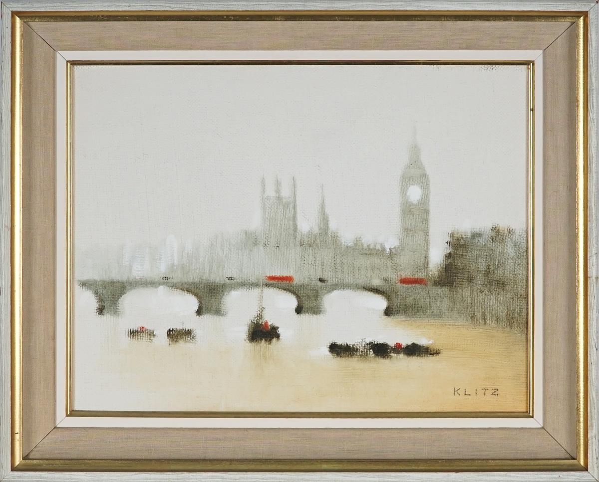 Anthony Klitz | View of West Minster Palace from the Thames | MutualArt