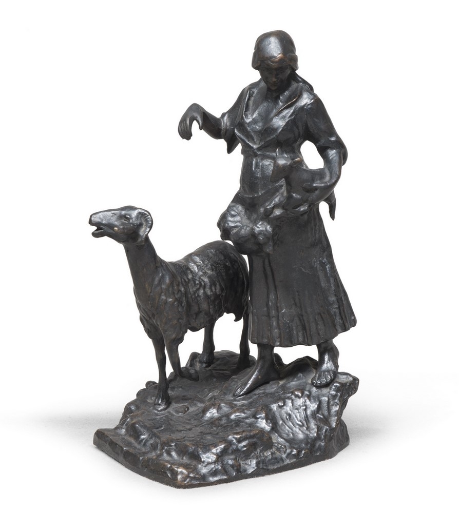 Italian School, 19th Century | Pastorella con capretta | MutualArt