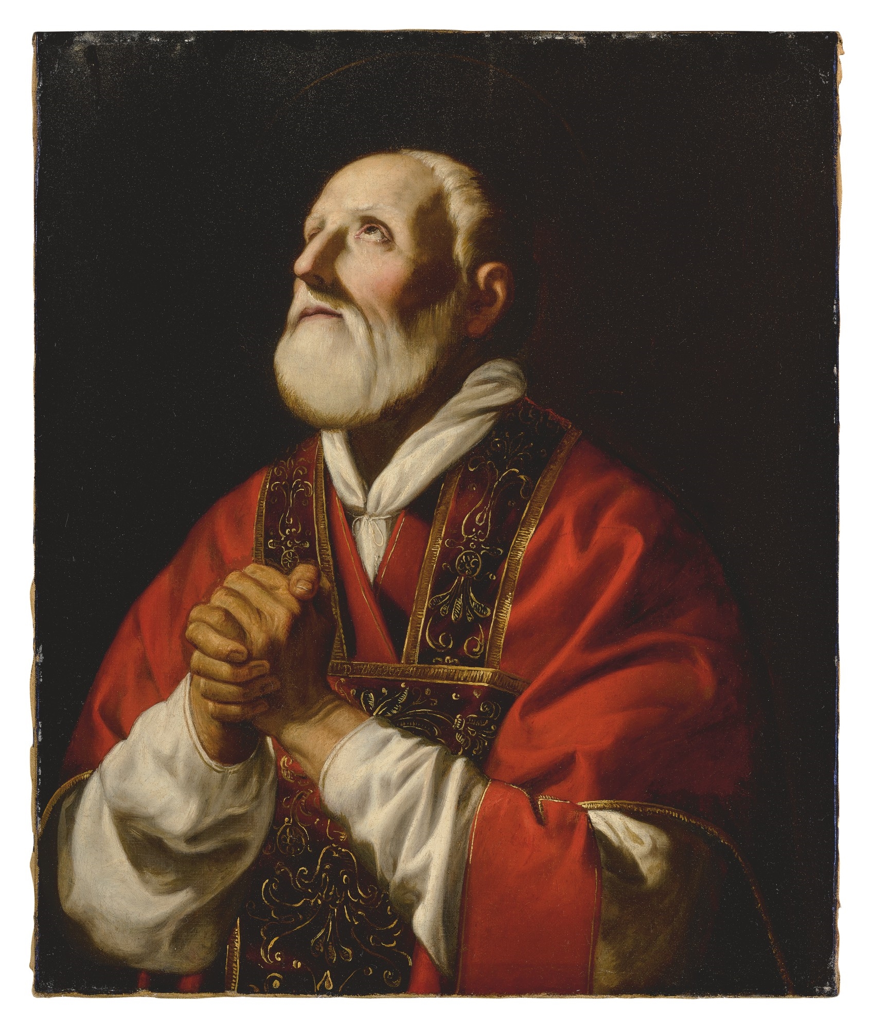 Guido Canlassi Cagnacci | SAINT PHILIP NERI IN PRAYER | MutualArt