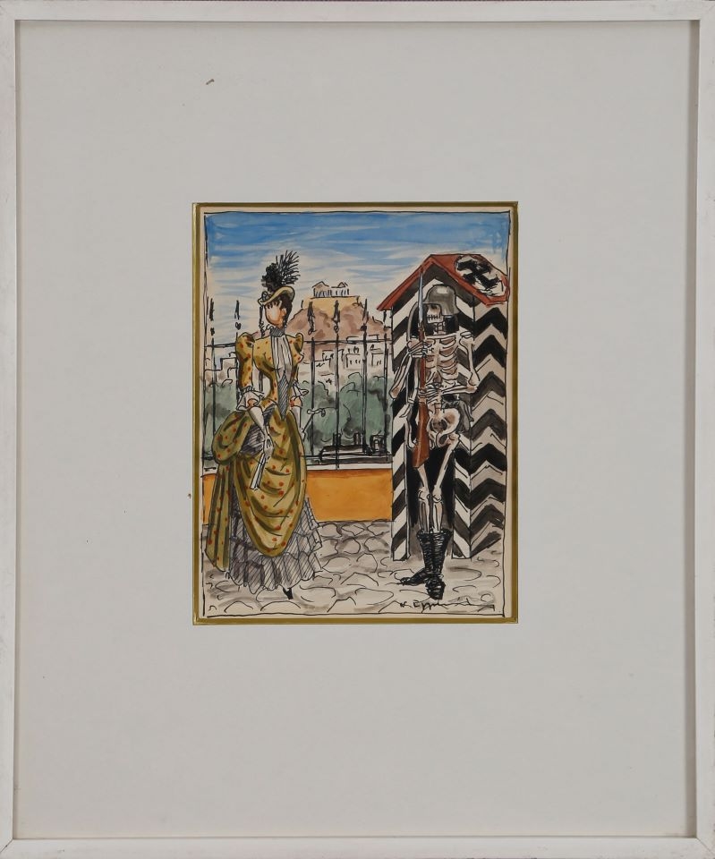 Nikos Engonopoulos | Au rendez-vous (1954) | MutualArt