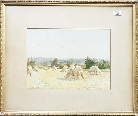 Cyril Ward | Stooks of corn | MutualArt