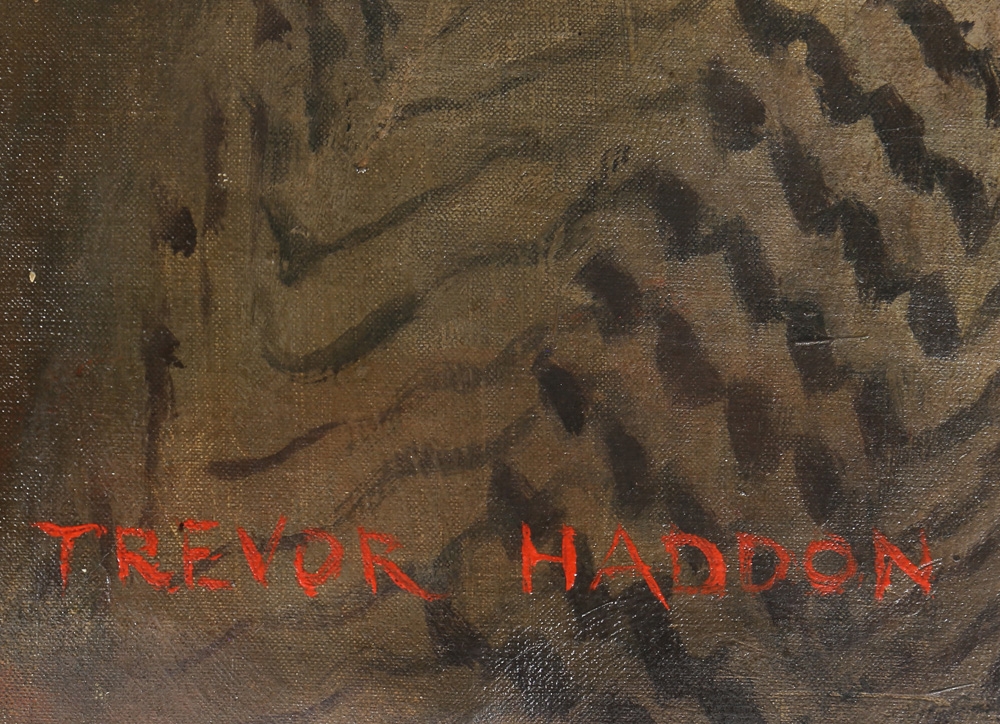 Arthur Trevor Haddon | Portrait of a Woman with a Lace Shawl | MutualArt