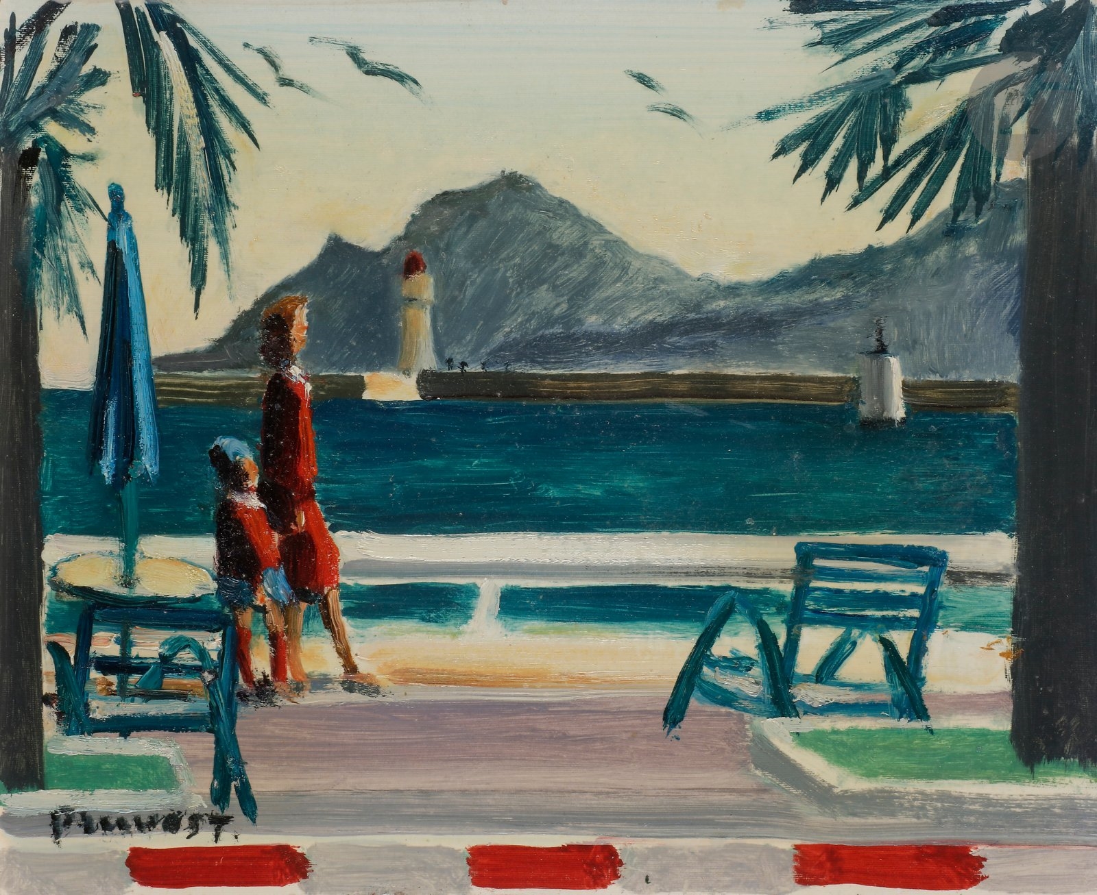 Pierre Pruvost | Cannes, la Croisette et le massif de l’Estérel | MutualArt