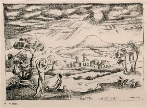 Carlo Mense | Arkadische Landschaft | MutualArt