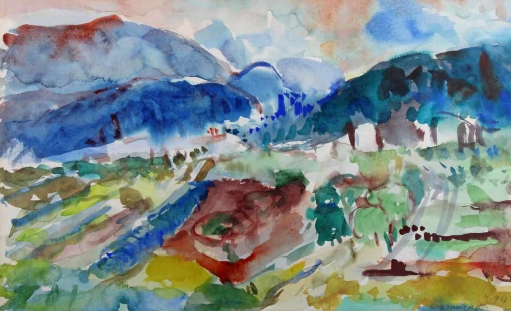 Manfred Henninger | Hügelige Landschaft | MutualArt