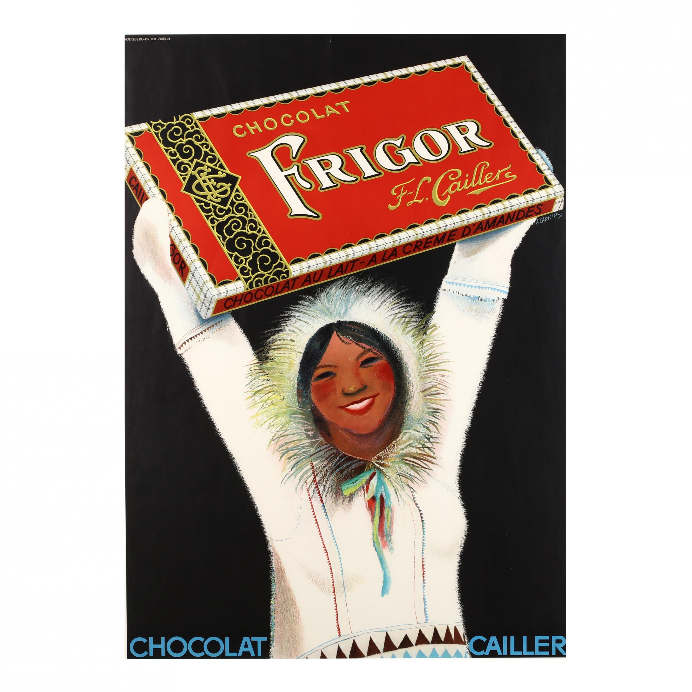 Alois Carigiet | Chocolat, Cailler Frigor (1936) | MutualArt