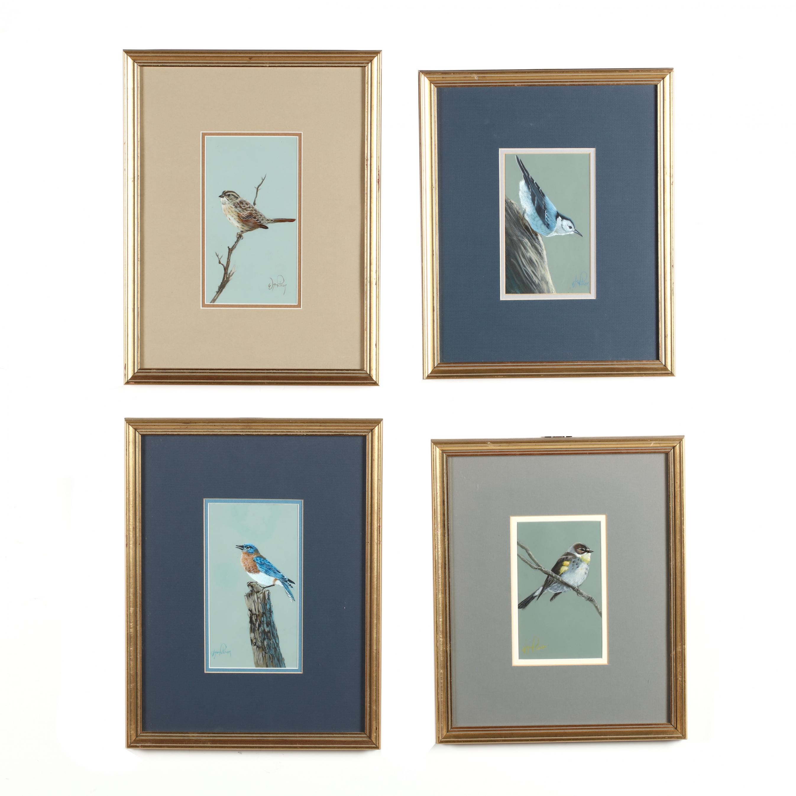 Wayne Fulcher | Four Works: Four Original Paintings of Songbirds ...