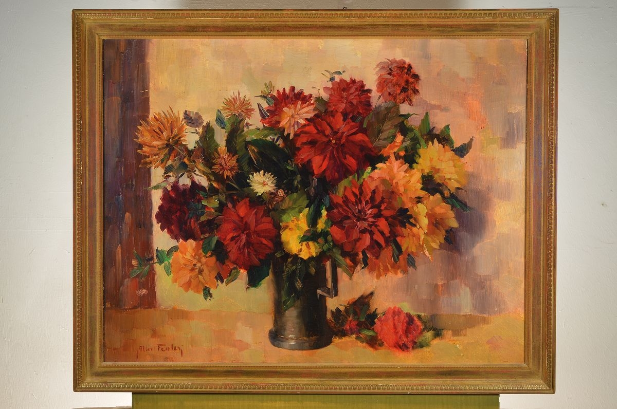 Albert Fessler | Large summer flower bouquet | MutualArt