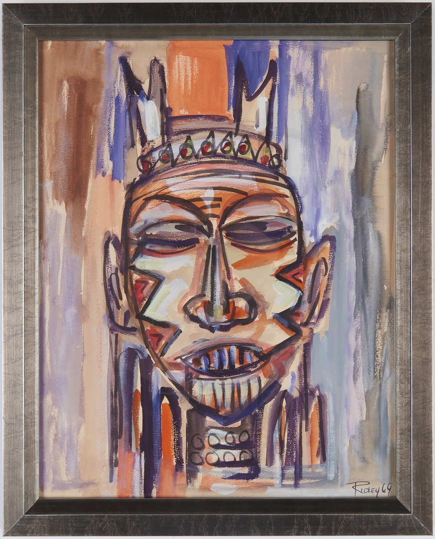 Gregory D. Ridley, Jr. | African mask, with broad swaths of purple ...