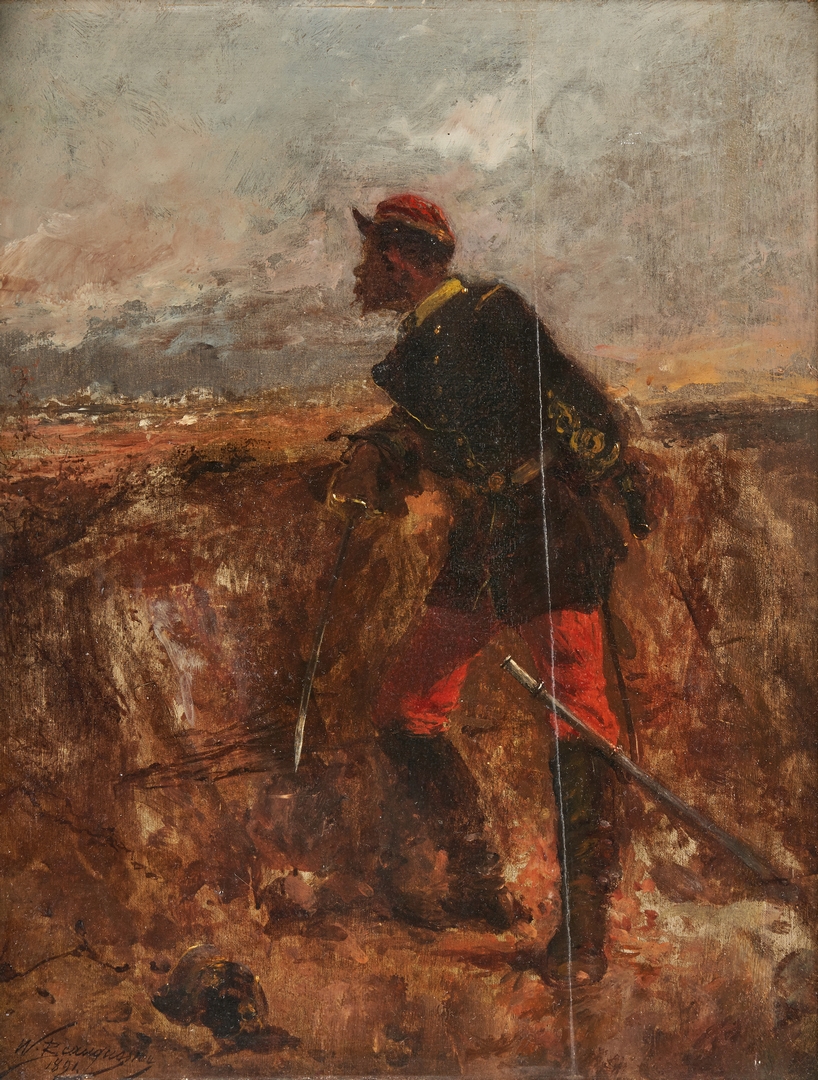 Wilfrid Constant Beauquesne | Soldier Painting (1891) | MutualArt