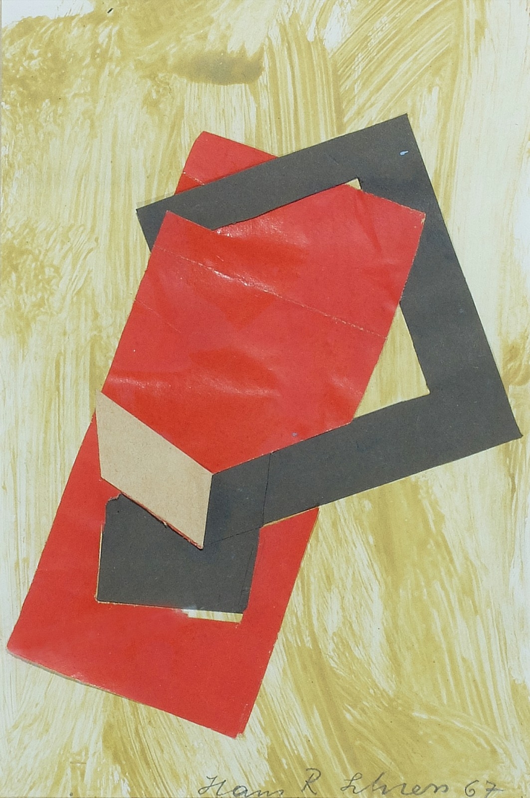 Hans Rudolf Schiess | 3 Werke: 2 Collagen; 1 Bleistiftzeichnung und ...