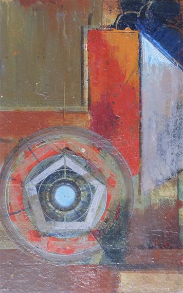 Hans Rudolf Schiess | Komposition mit Fünfeck (1957) | MutualArt