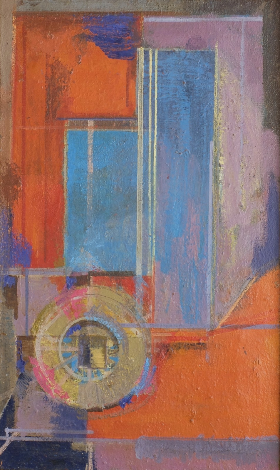 Hans Rudolf Schiess | Komposition rot-blau (1958) | MutualArt