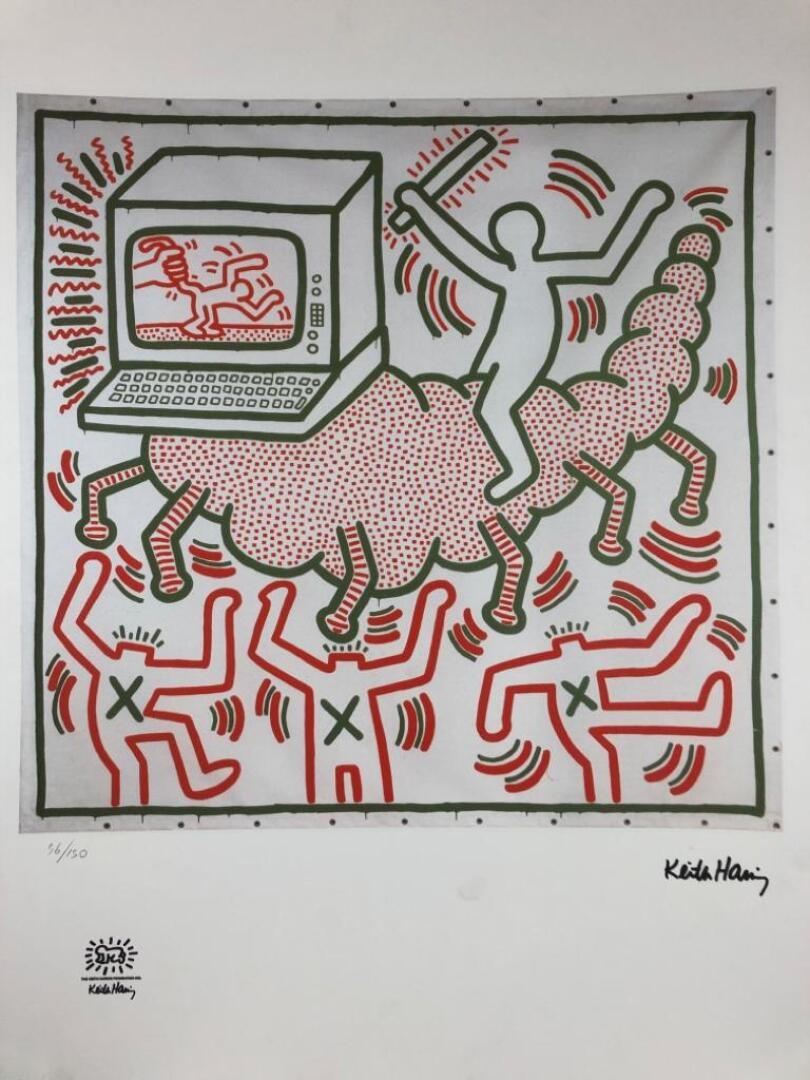 Keith Haring | Bug Computer | MutualArt