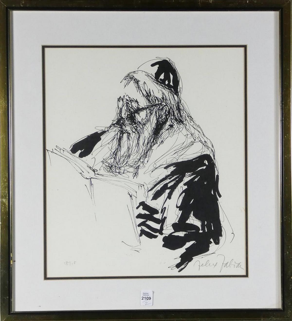 Felix Fabian | Two Works: Portrait | MutualArt