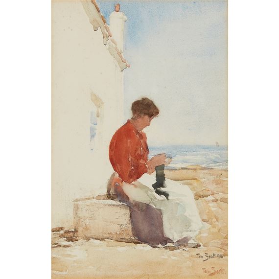 Tom Scott | 4 Works : A Winter Landscape ; Deuchar Bridge, Yarrow ...