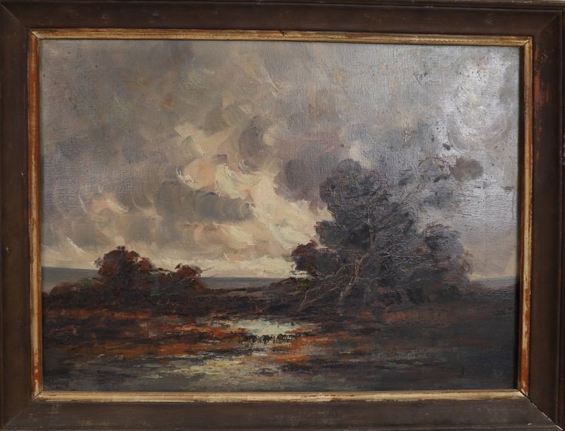 Dieudonné Jacobs | GRAND PAYSAGE DE BORD DE MER | MutualArt