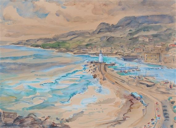 Jan Sluijters Junior | Cassis in the storm (1952) | MutualArt