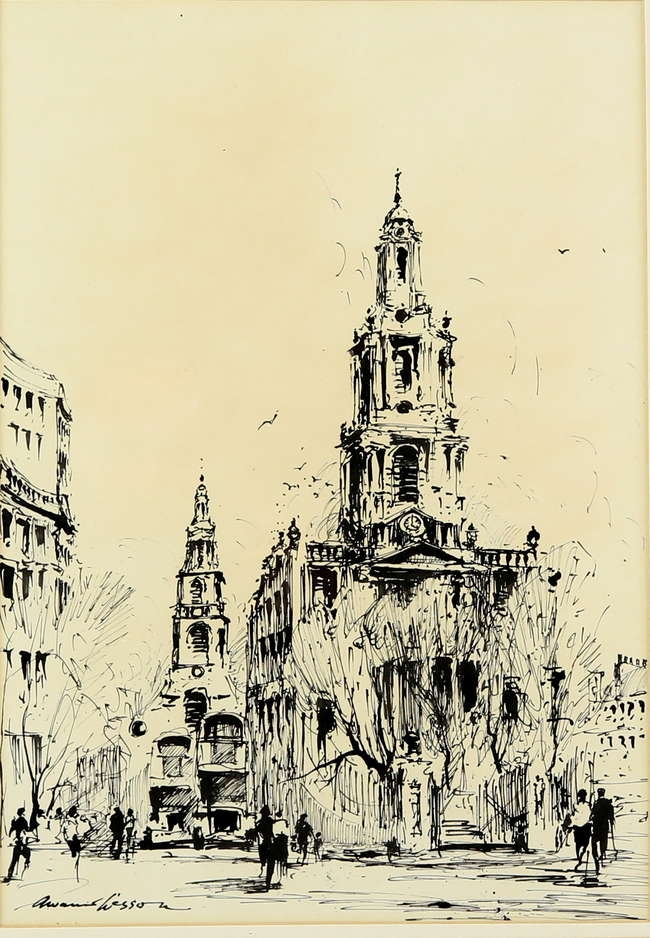 Edward Wesson | St Clement Danes | MutualArt