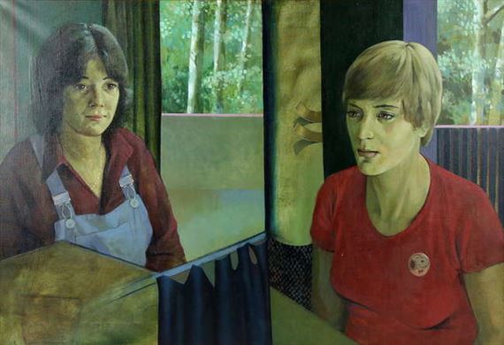 Crawfurd Adamson | Portrait of two women (1979) | MutualArt