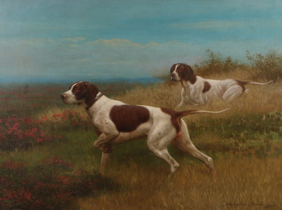 John Alexander Harrington Bird | Two English Pointer Hunting dogs ...