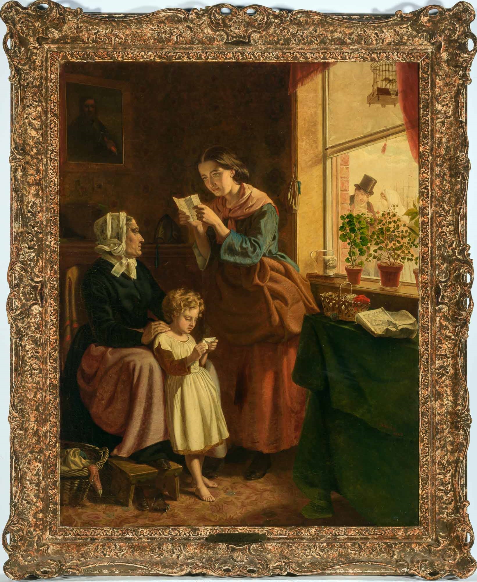 James Stokeld | The Sailor's Letter--All's Well (1863) | MutualArt