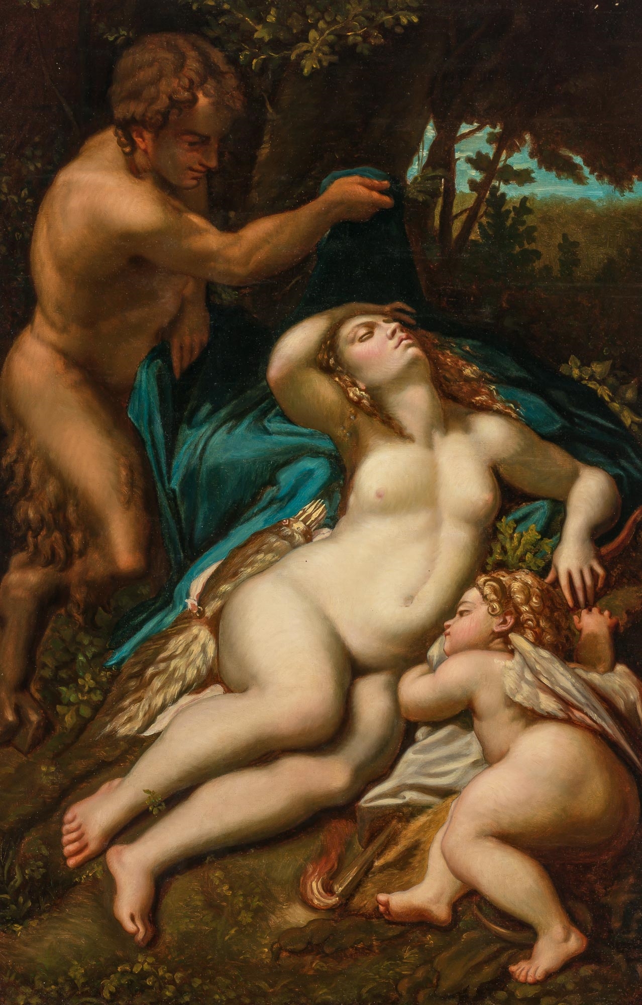 Correggio | Sleeping Venus, with Cupid and a Satyr (Jupiter and Antiope ...
