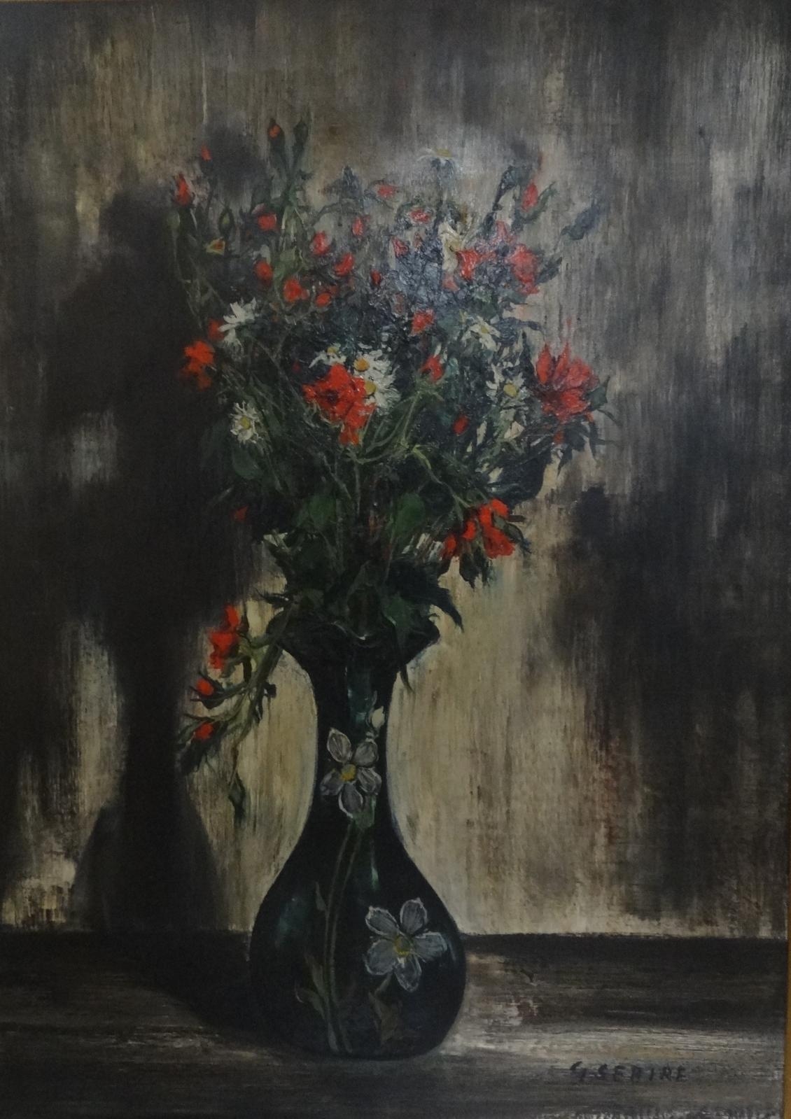 Gaston Sébire | Bouquets de fleurs dans un vase | MutualArt