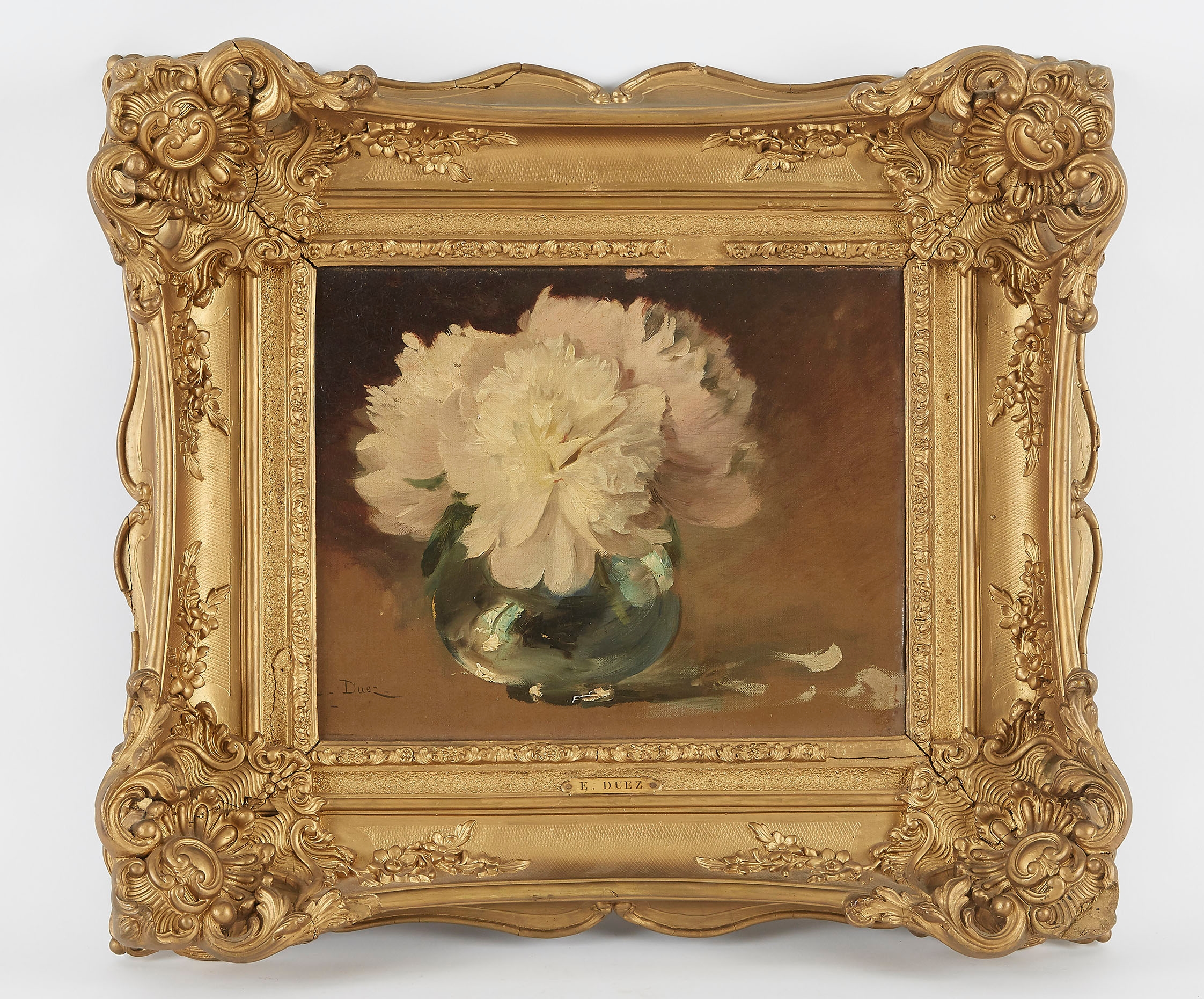 Ernest Ange Duez | Nature Morte au vase de pivoines | MutualArt