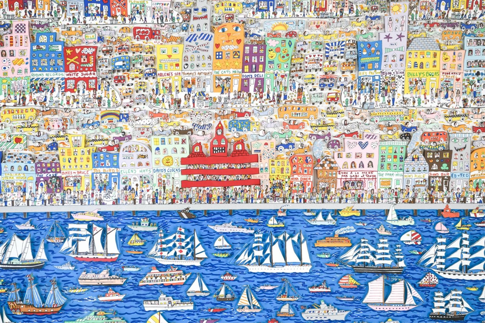 James Rizzi | ON THE WATERFRONT | MutualArt