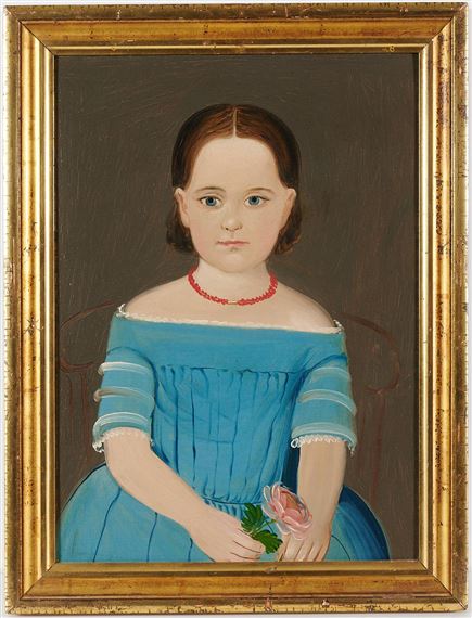 William Matthew Prior | Girl Holding a Rose (1840 - 1845) | MutualArt
