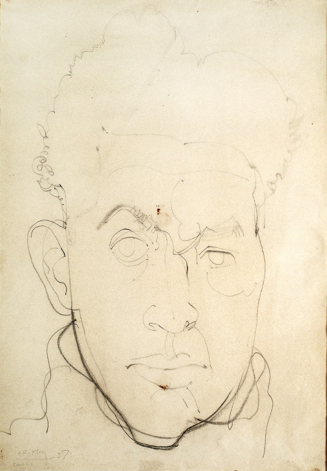 Avigdor Arikha | Portrait (1957) | MutualArt