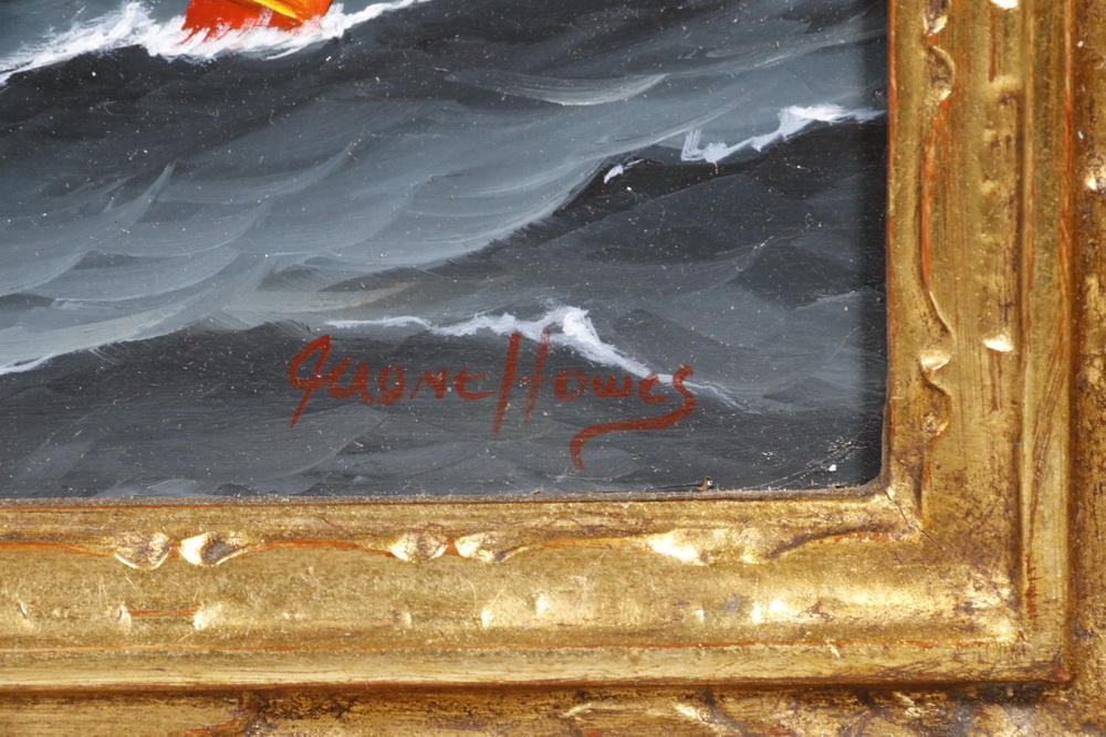 Jerome Howes | Sailing Ships in Choppy Seas | MutualArt