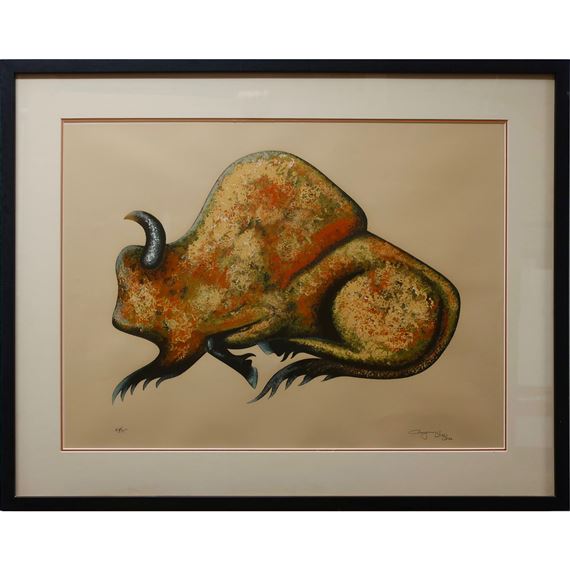 Benjamin Chee Chee | BISON AT REST | MutualArt