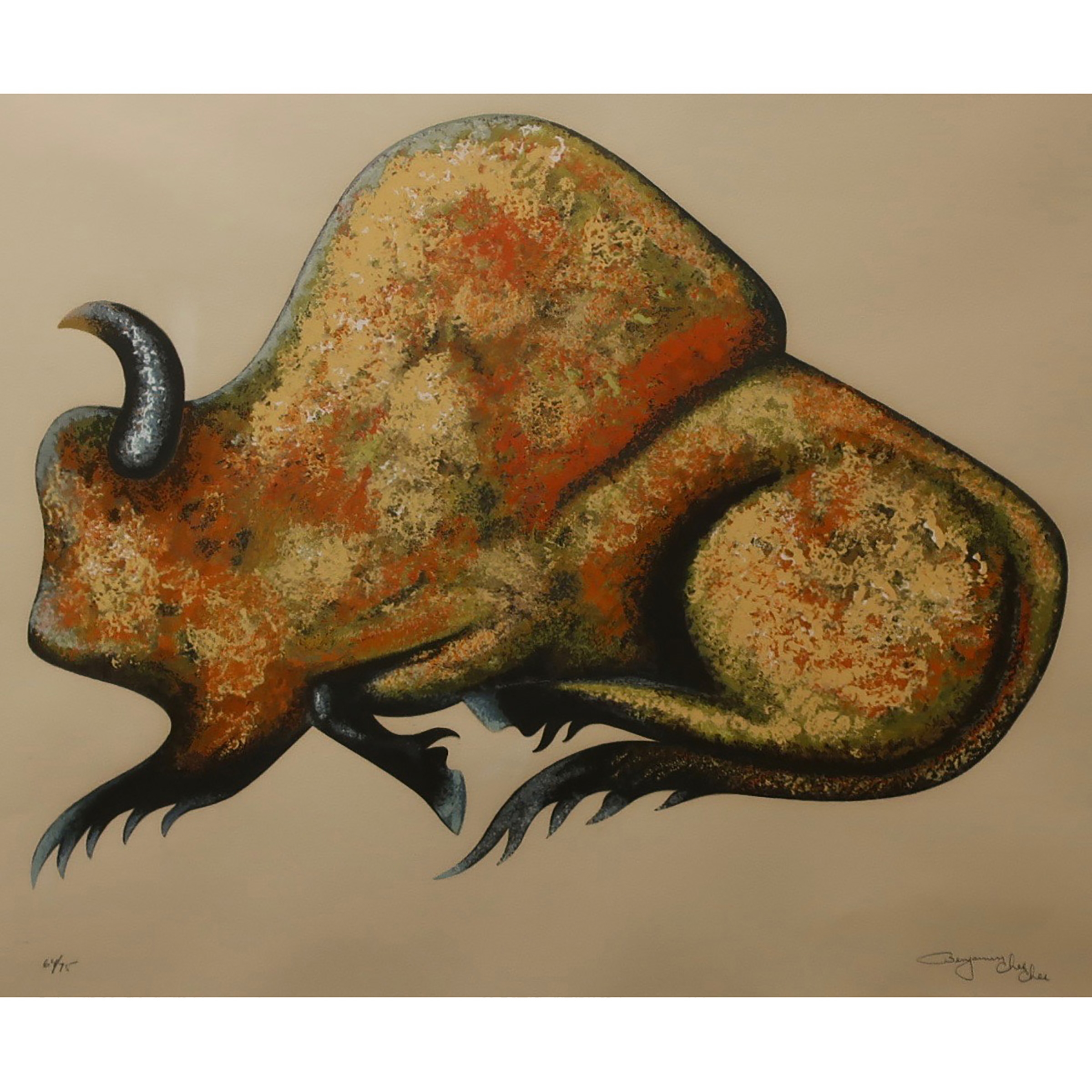 Benjamin Chee Chee | BISON AT REST | MutualArt