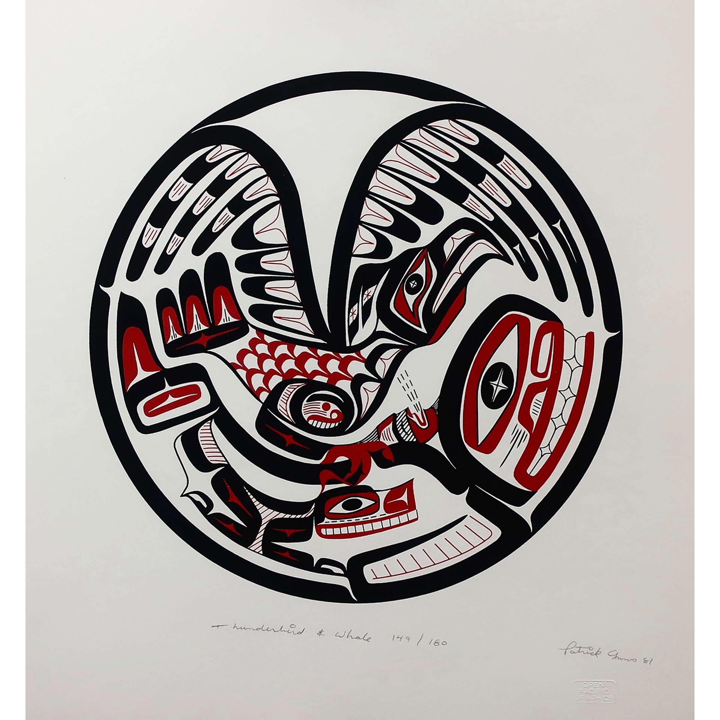Patrick Amos | Thunderbird and Whale (1992) | MutualArt