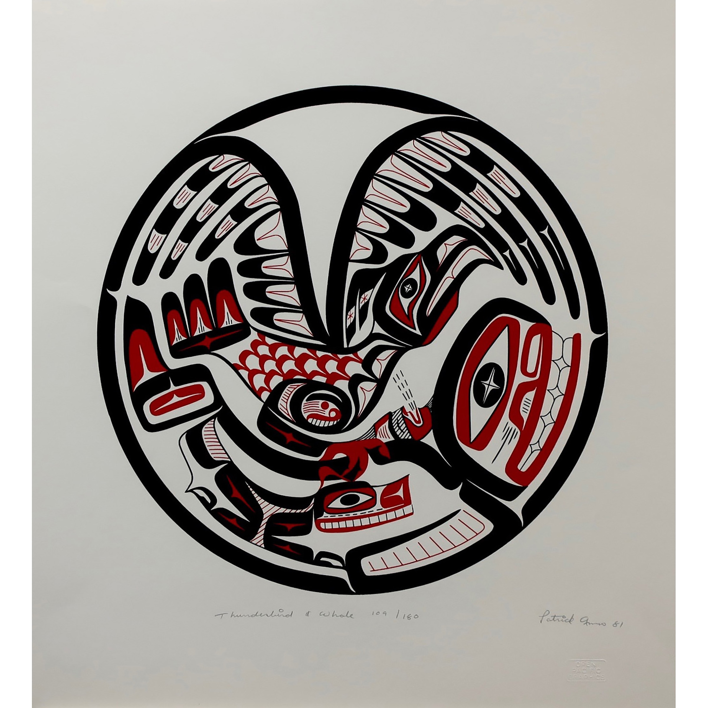 Patrick Amos | Thunderbird and Whale (1992) | MutualArt
