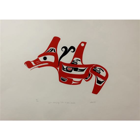 Art Thompson | WOLF CHANGING INTO KILLER WHALE | MutualArt