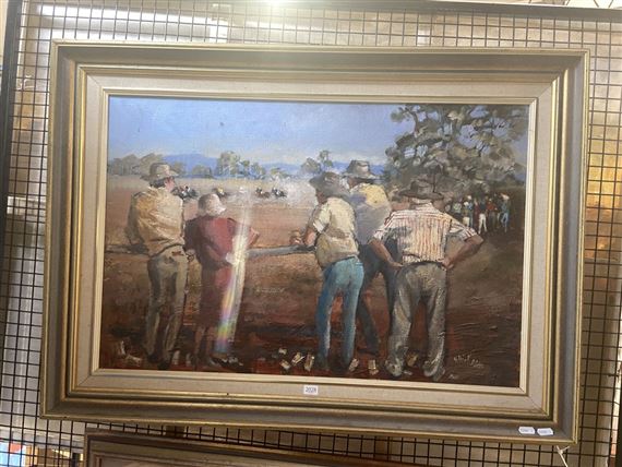 Norma Dickason | Norma Dickason - Country Races oil on canvas, 67 x ...