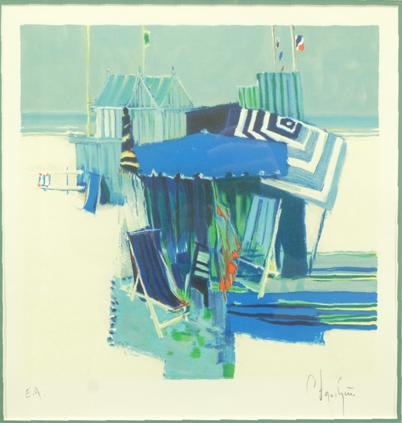 Claude Fauchère | Scène de plage | MutualArt